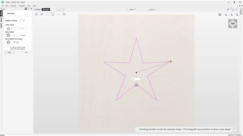 How To Draw A Star In Vectric Software Creating Vectors V12 Tutorials Youtube