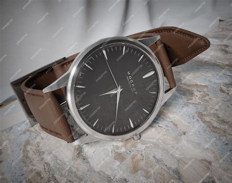 Premium Psd Close Up Wristwatch Mockup Design