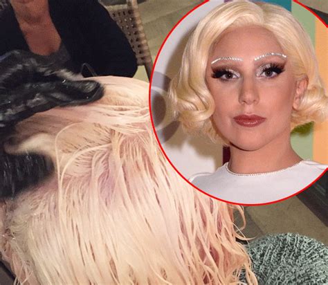 Lady Gaga Goes Blonde Bleach Is Painful Uses Advil And Pinot