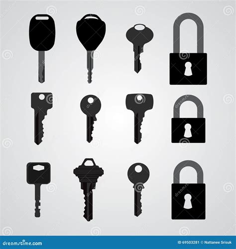 Vector Keys On A White Background 27172664