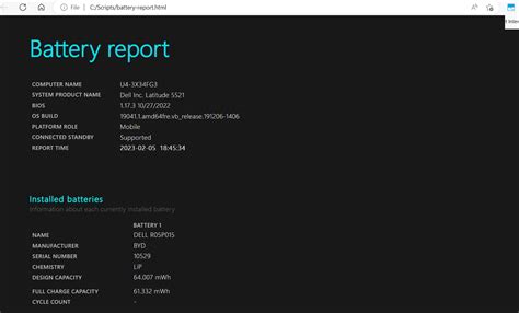 how to get windows battery cycle count using powershell byteinthesky