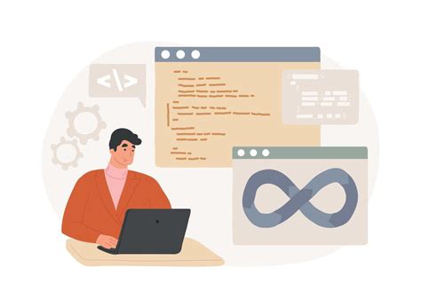 Collaborative Framework Isolated Cartoon Illustrations 48863086 Vector