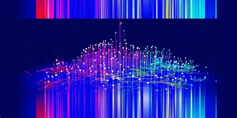 Abstract Analytical Background With Wireframe Algorithm Analyze Data And Blurred Lines Quantum