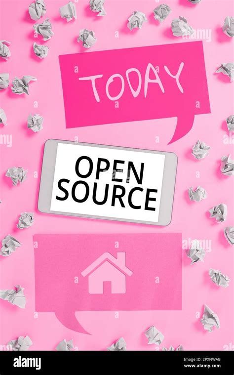 Text Caption Presenting Open Source Business Approach Denoting