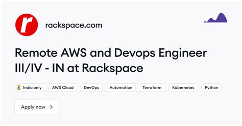 Himalayas On Linkedin Remote Aws And Devops Engineer Iii Iv In Job At Rackspace