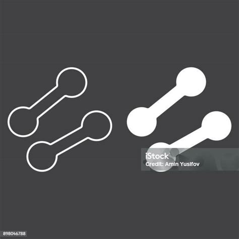 아령 줄 및 문자 모양 아이콘 피트 니스 스포츠 체육관 기호 벡터 그래픽 검정색 배경 Eps 10에 선형 패턴 가득 찬에 대한 스톡 벡터 아트 및 기타 이미지 Istock