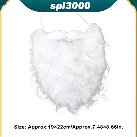 1 2 3 5 ซานตาคลอสปลอม เคราปลอม ปาร์ตี้คริสต์มาส ผมหน้า สวมบทบาท พร็อพคอสเพลย์ ของเล่น สําหรับ