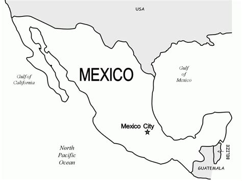 Dibujar El Mapa De México Para Colorear Imprimir E Dibujar Coloringlib
