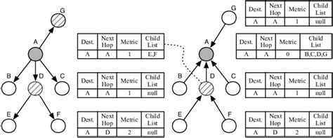 Message Propagation In The Spanning Tree Of Node A Download