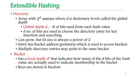 Data Structures Hashing Pptx Databases Computer Software And Applications