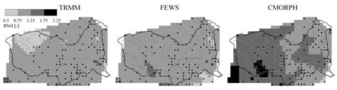 Spatial Repartition Of The Volume Ratio Rvol For Trmm Fews And