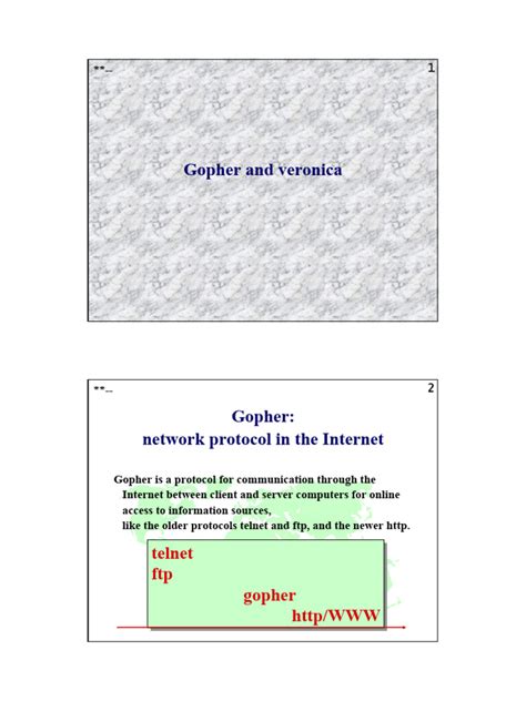 Gopher Pdf File Transfer Protocol World Wide Web