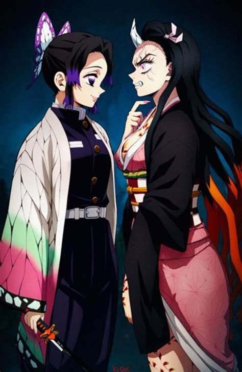 Shinobu X Nezuko En 2024 Anime Demon Slayer