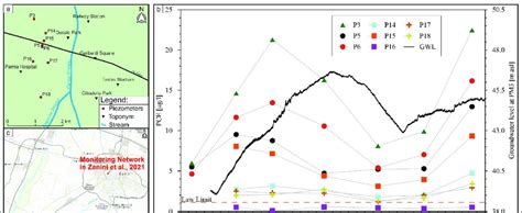 Pce Concentrations In The Shallow Groundwater A Location Of Download Scientific Diagram