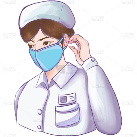 工作中带口罩的护士