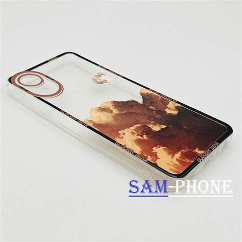 قاب گوشی Galaxy A03 Core سامسونگ ژله ای طرح دار شفاف محافظ لنز دار کوهستانی کد 84