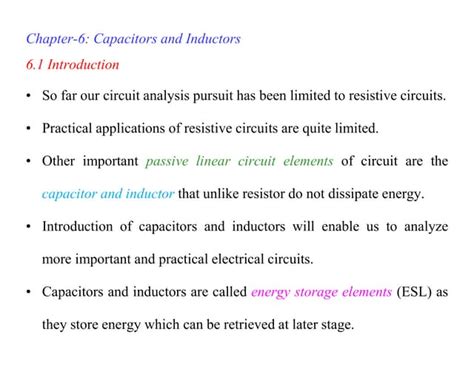 Capacitors And Inductors Linear Circuit Analysis Pdf