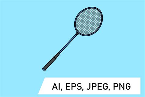 Badminton Racket Graphic By Tempurrastudio · Creative Fabrica