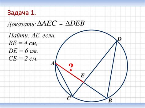 Теорема об отрезках пересекающихся хорд презентация онлайн