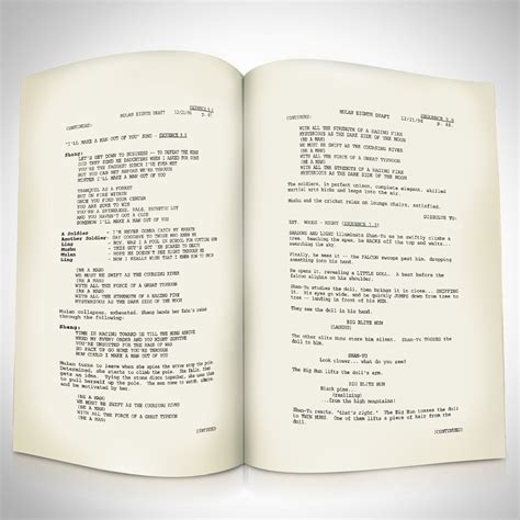 Mulan Script Limited Signature Edition Rare T