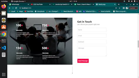 Build Your Required Web Page Using Nextjs And Tailwindcss By Mdnizam Fiverr