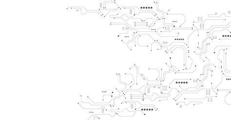 Premium Vector Gray Circuit Diagram On White Background Hightech