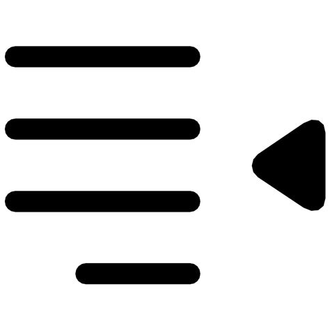 Decrease Indent Vector SVG Icon SVG Repo