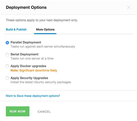 Build And Deployment Revamp