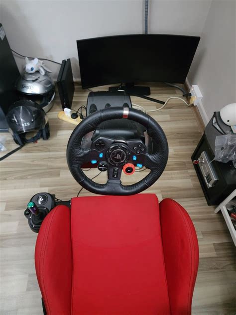 G29 Racing Simulator Full Set Video Gaming Gaming Accessories Controllers On Carousell