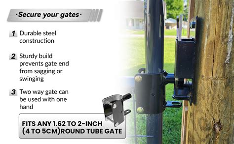 Evylnorrs 2 Way Lockable Gate Latch Two Way Fence Gate