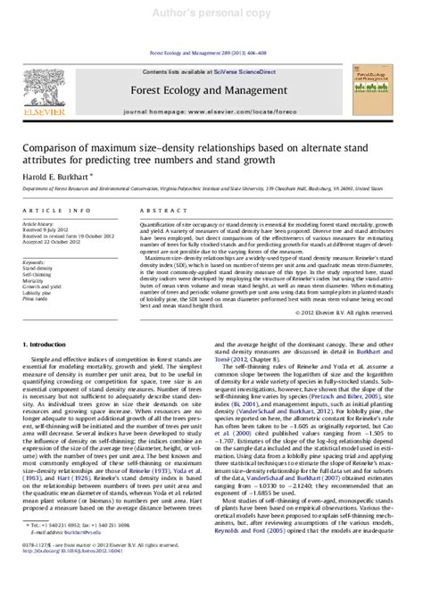 Pdf Authors Personal Copy Comparison Of Maximum Sizedensity
