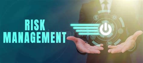 Text Sign Showing Risk Management Word For Assessing And Controlling Future Threats To The