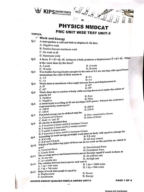 Physics Unit 2 Pdf