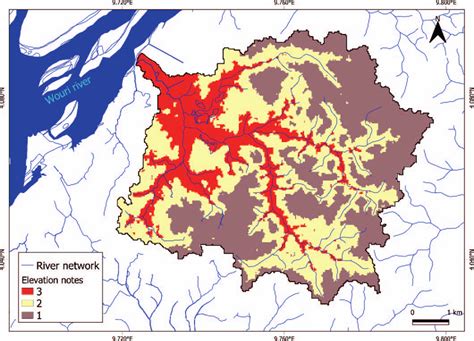 Elevation Map Which Presents Ratings Assigned To Elevation Classes In Download Scientific