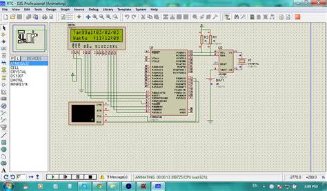 Hamnoit Digital Clock Lcd With Atmega32 Jam Digital Dengan Lcd Atmega32
