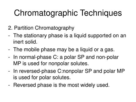 Ppt Simple Separation Vs Chromatographic Separation Powerpoint