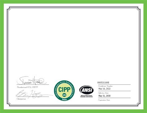 Cipp Us Certification Pdf