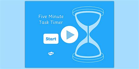 Classroom Tools 5 Minute Task Timer Powerpoint Twinkl