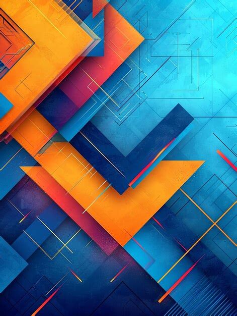 Premium Photo Abstract Coloured Triangle Background