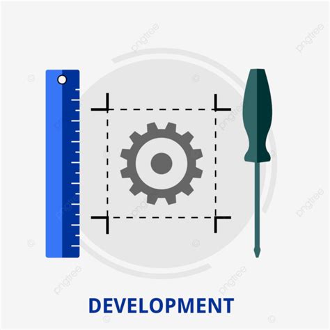 Vector Development Word Cloud Development Screwdriver Vector Word