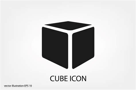 CUBE ICON Vector Graphic Design