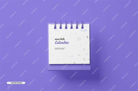 미니 데스크 캘린더 목업 프리미엄 Psd 파일