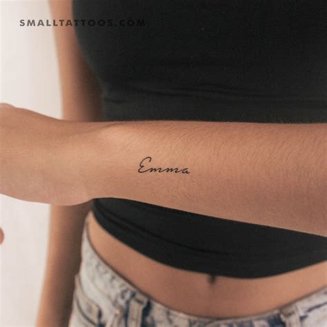 Emma Temporary Tattoo Set Of 3 Small Tattoos
