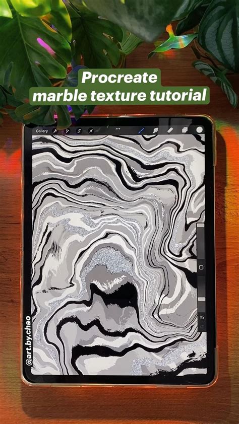 Procreate Marble Texture Tutorial