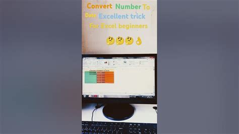 Convert Number To Date How Computerkyahai Computerexcel Ytshorts