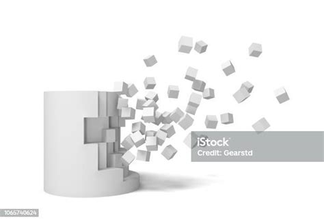 근처 거짓말 조각 파괴 지 고 단단한 실린더의 3d 렌더링 0명에 대한 스톡 사진 및 기타 이미지 0명 3차원 형태 공 스포츠 장비 Istock