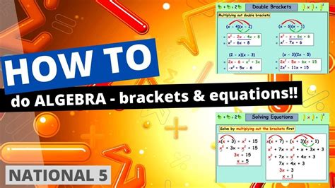 Algebra Multiplying Brackets Quick Method Youtube
