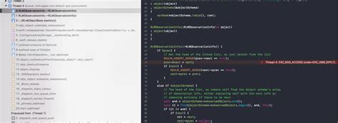 EXC BAD ACCESS At RLMObservation Mm Issue Realm Realm Swift GitHub