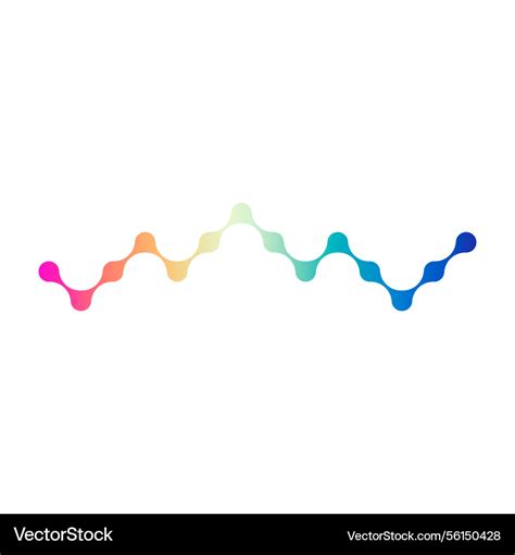 Molecular Dot Connect Pattern With Metaball Vector Image