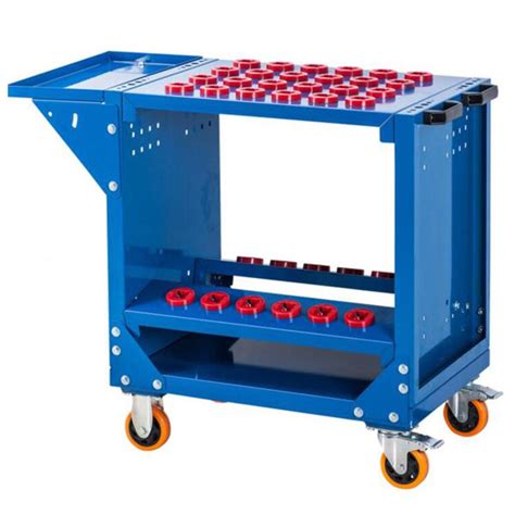 Cat40 Bt40 Cnc Tool Holder Storage Cart 36pcs